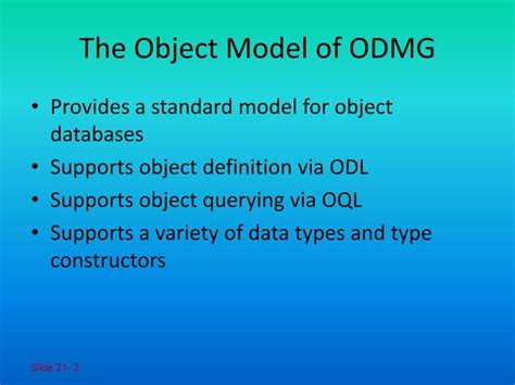 Adbms 15 Object Data Management Group Pptx