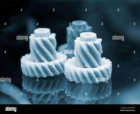 Detailed Models Printed On 3d Printer From Polymer Close Up Detailed