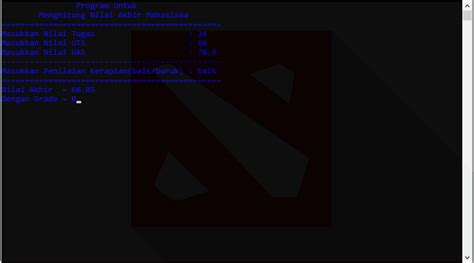 Refresh C Program Untuk Menghitung Nilai Akhir Mahasiswa Adr Site Informasi Dan Tutorial