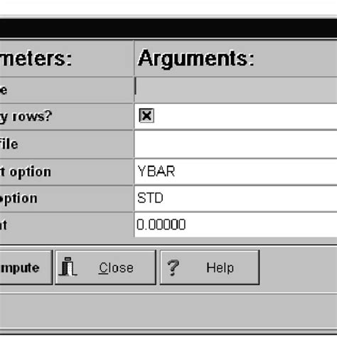 1 Dialog Window For The STAND Module Download Scientific Diagram