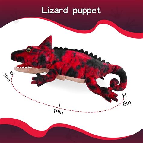 Puppets Hand Puppet Lizard Puppetlarge Puppet With Indonesia Ubuy