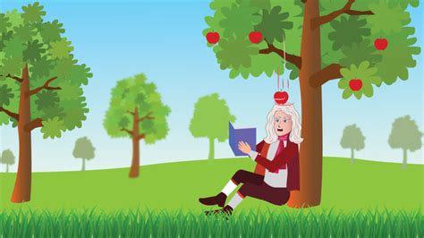 Isaac Newton Apple Animation