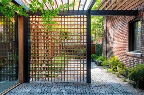 Premium Photo A Gate That Has A Tree Growing Through It