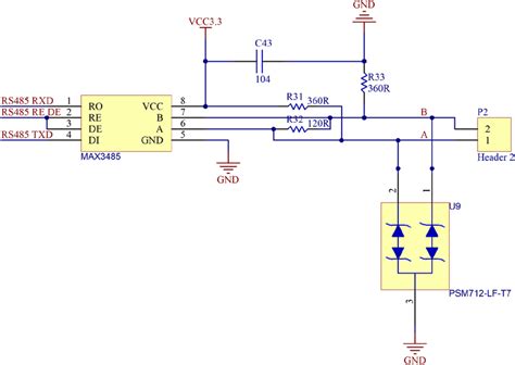 Rs485 Z Wykorzystaniem Układu Max485 A I B Czy Podciągać Do Zasilania