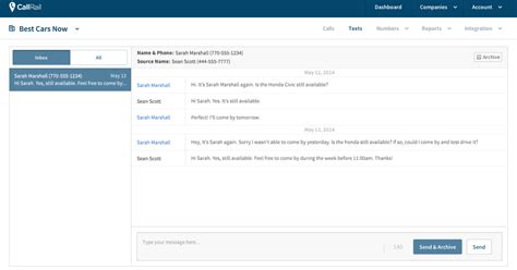 Texting For Your Callrail Tracking Numbers Callrail