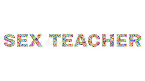 Bright Sex Teacher Mosaic Text From Stars Stock Vector Illustration Of Textured Training
