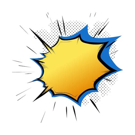 Premium Vector Simple Comic Speech Bubble Vector