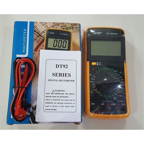 Jual Multimeter Multitester Avometer Digital Merk Klop Ukuran Jumbo