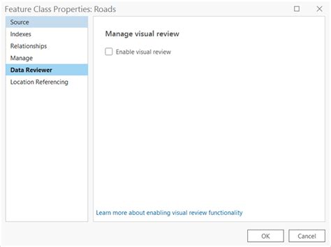 Enable Or Disable Visual ReviewArcGIS Pro Documentation