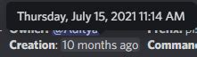 Discord Py How To Show Dates In An Embed Like Shown In Discord Message Timestamps Stack Overflow
