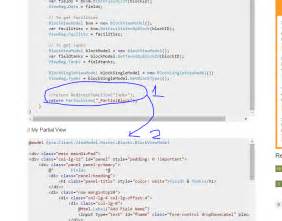 C Rendering Partial View In Aspnet Mvc Stack Overflow