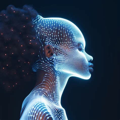 3d Futuristic Cosmic Human Profiles Midjourney Prompt Promptbase