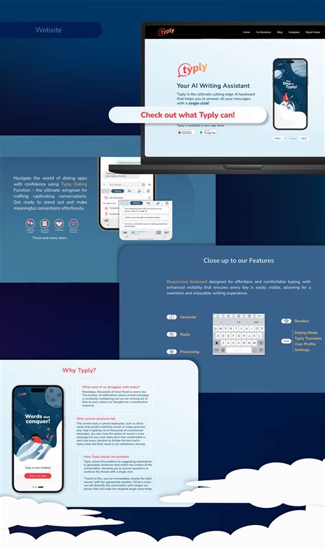 Typly Ai Writing Assitant App Uiux Rebranding Behance