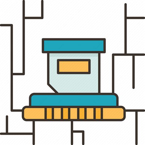 Embedded System Technology Micro Controller Icon Download On