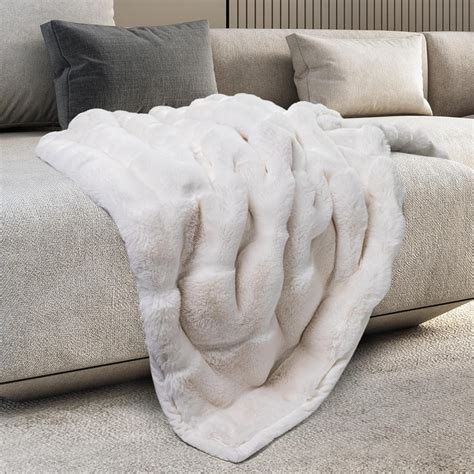Mon Chateau 60 X 70 Hearthside Faux Fur Throw Blanket