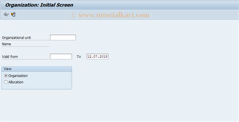 Pmod Sap Tcode Display Organization