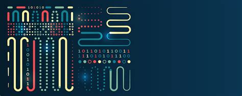 파동과 입자의 형태로 정보의 흐름 많은 양의 데이터를 시각화합니다 정보의 추상적 인 변환 정렬 데이터 조각화 처리 비즈니스 분석 0명에 대한 스톡 벡터 아트 및 기타 이미지