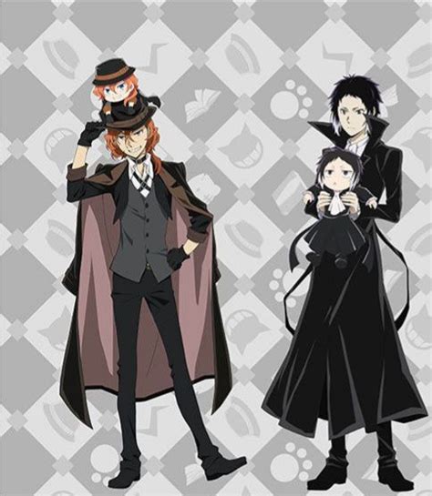 Port Mafia Uniform Sskk Official Art Dazai And Chuuya Official Art Manga Chuuaku