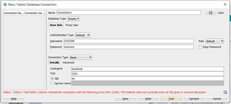 ORA 12505 While Creating New Connection In Oracle SQL Developer Stack Overflow