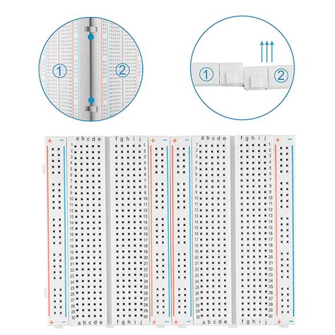 Prototyping 400 Lötfreies Steckboard Breadboard 65pcs Jumper Kabel