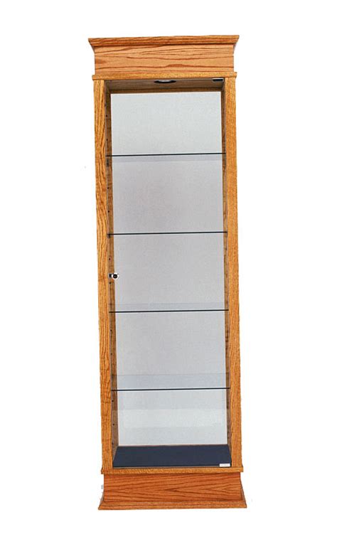 Rectangular Tower Display Case W Led Lights