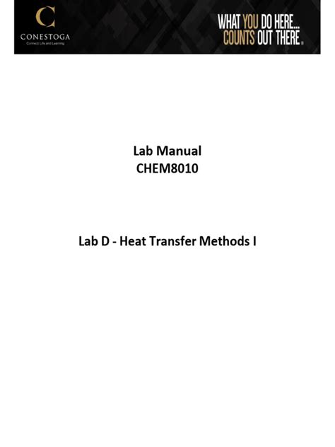 lab d heat transfer methods i pdf heat transfer thermal conduction