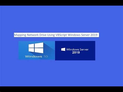 Map Network Drive Using VBScript Windows Server YouTube
