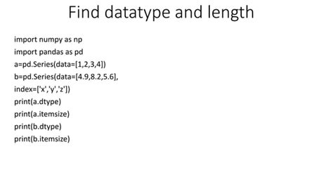 Series Data Structure In Python Pandaspptx