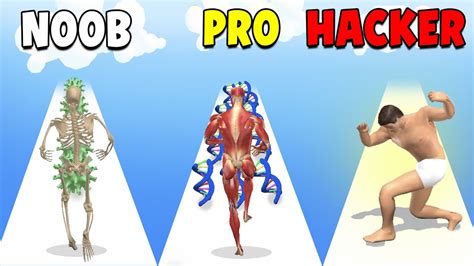 Noob Vs Pro Vs Hacker In Dna Runner D Youtube