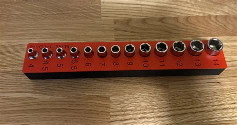 Gridfinity Tekton 1 4 Short Socket 4m 14mm Holder By Ender341