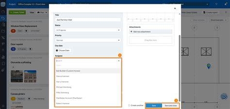 set the assignee and receivers of a ticket planradar helpcenter
