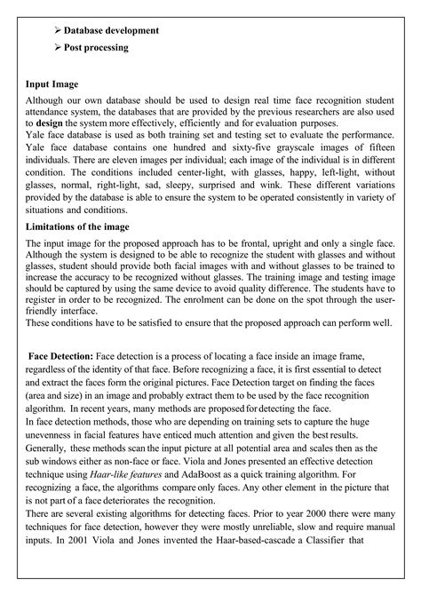 Project Synopsis Face Recognition Attendance System Docx