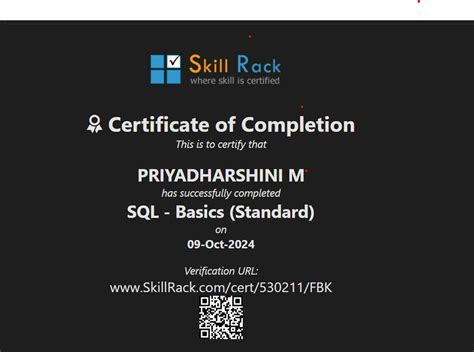 Sql Database Dataskills Skillrack Certification Learningjourney