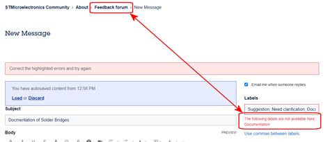 Solved Where Should I Report Errors In St Documentation A Stmicroelectronics Community