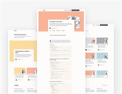 phanatik — multipage blog theme by michael andreuzza on dribbble