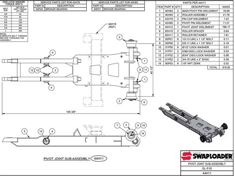 Swaploader Sl 520 Base Hoist Assembly Fixed Jib