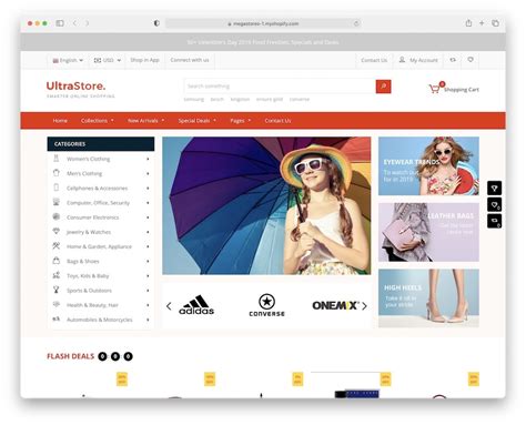 15 top mega menu shopify themes in 2025 ultida