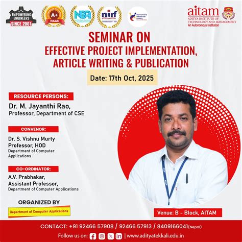 Aitam Tekkali From Ideas To Impact Learn The Art Of Facebook