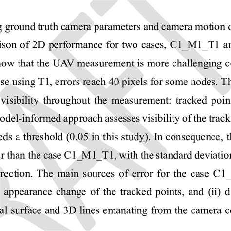 Camera Motion Estimation Results Download Scientific Diagram