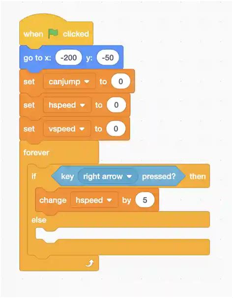 how to make a platformer game in scratch