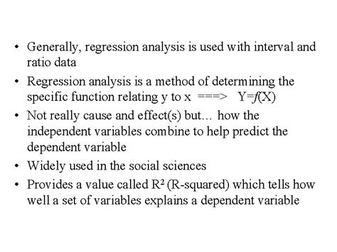 regression analysis and multiple regression heres the beef
