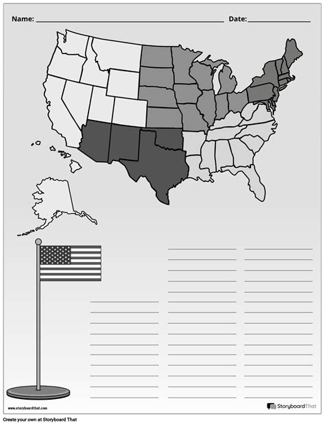 Name All 50 States Worksheet Educationcom