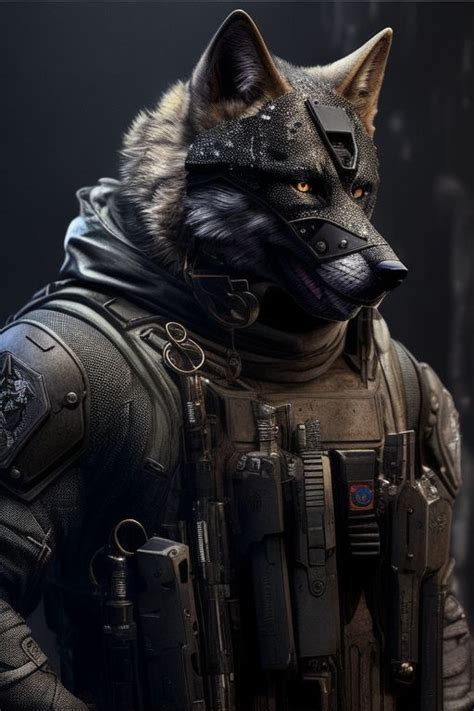 Wolf Squad Dark Art Photography Furry Art Samurai Artwork