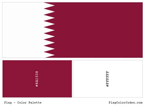 Qatar Flag Color Codes