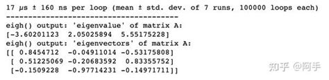Python求解特征值与特征向量 知乎