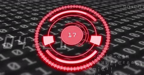 Animation Of Red Circle With Numbers Ove Stock Video Pond