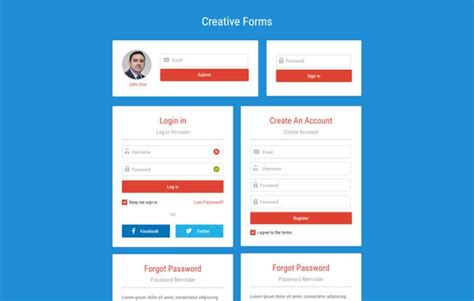 Creative Forms Responsive Widget Template