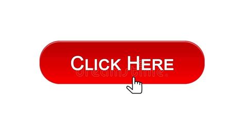click here web interface button clicked mouse cursor orange color