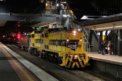 P17 Freshly Repainted In Ssr Livery At Bendigo Leading P18 A Grain Hopper And A Spoil Wagon P17 Freshly Repainted In Ssr Livery At Bendigo Leading P18 A Grain Hopper And A Spoil Wagon