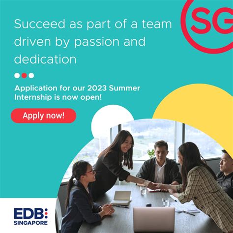 Career Opportunities At Edb Summer Internship Programme Singapore